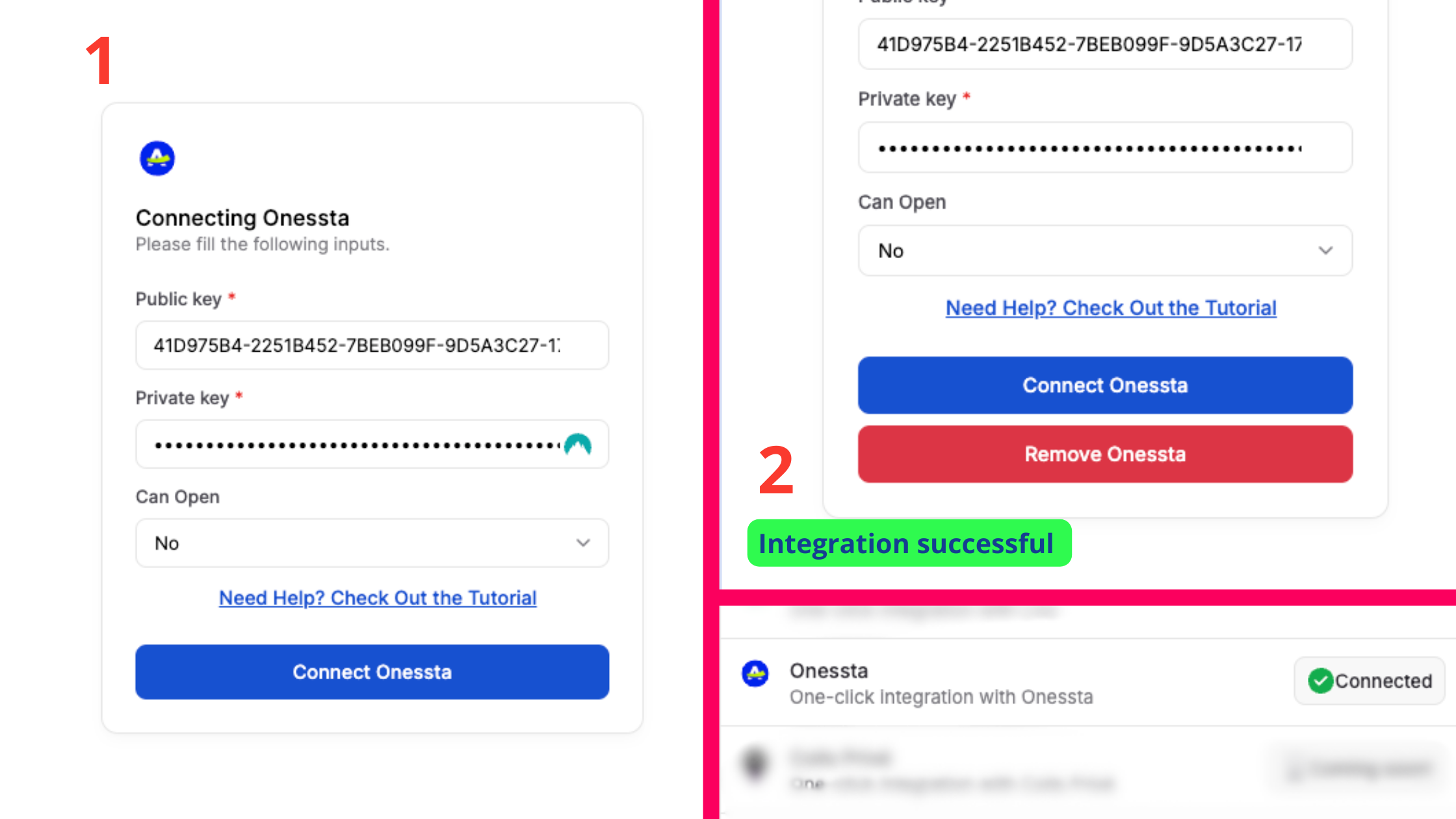 How to Connect Onessta to CODSPOT - CODSPOT Help Center